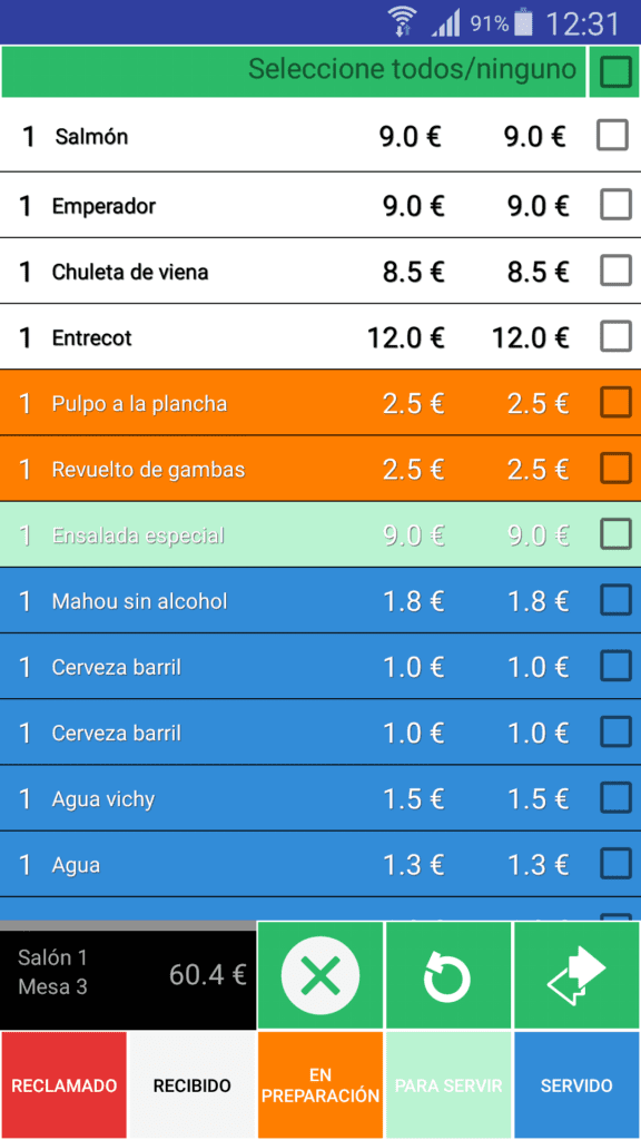 Modulo Software TPV Telecomanda para Android - Comanderos Android